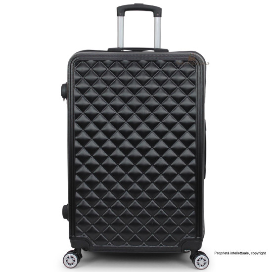 Set 3 Trolley Tris ORMI Rigido in ABS con Bagaglio a Mano 8 RUOTE